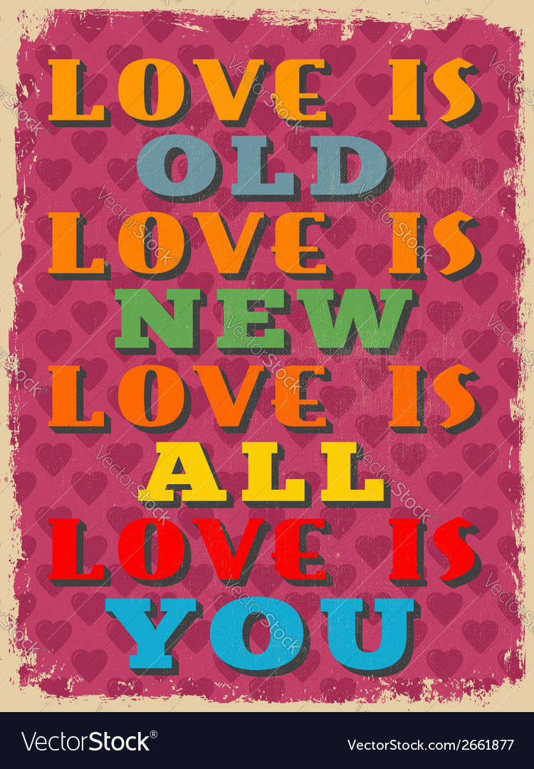 Retro vintage motivational quote poster Royalty Free Vector