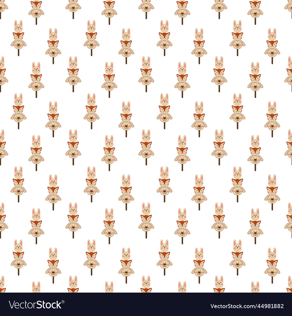 Dango pattern cute seamless pattern Royalty Free Vector