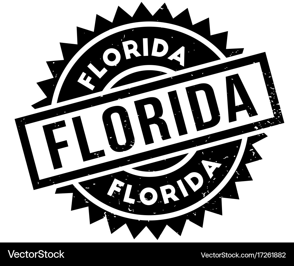 Florida rubber stamp Royalty Free Vector Image