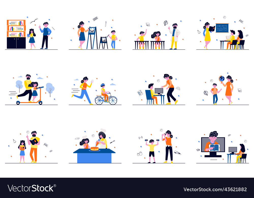 Learning process web Royalty Free Vector Image