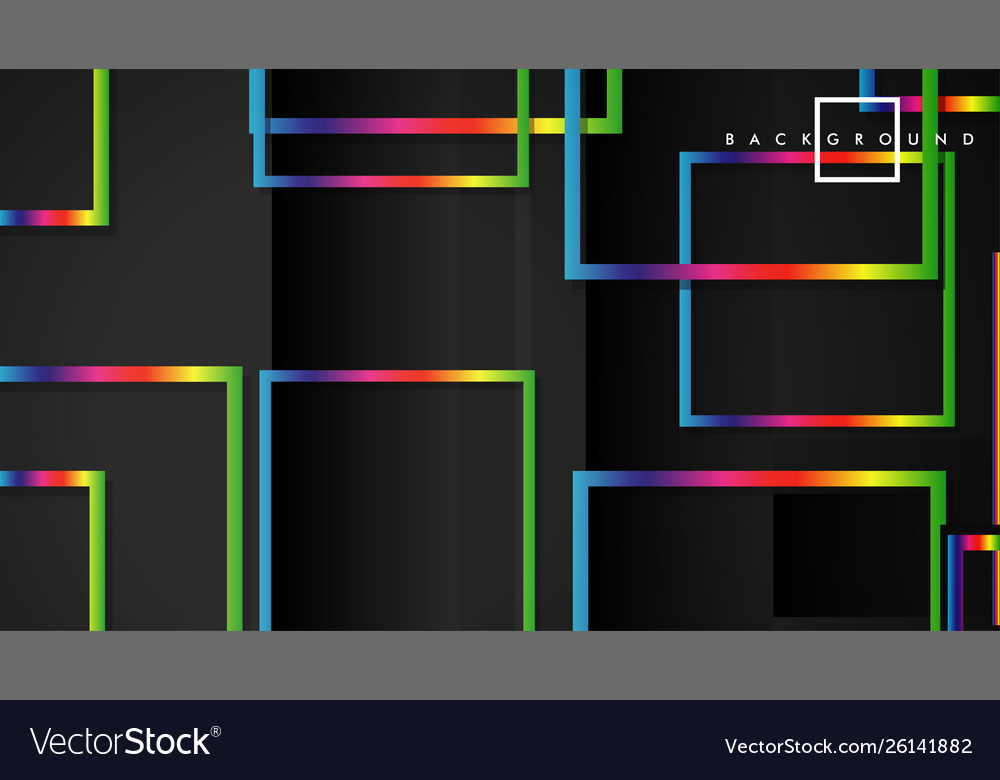 Modern abstract squares backgrounds with a black Vector Image