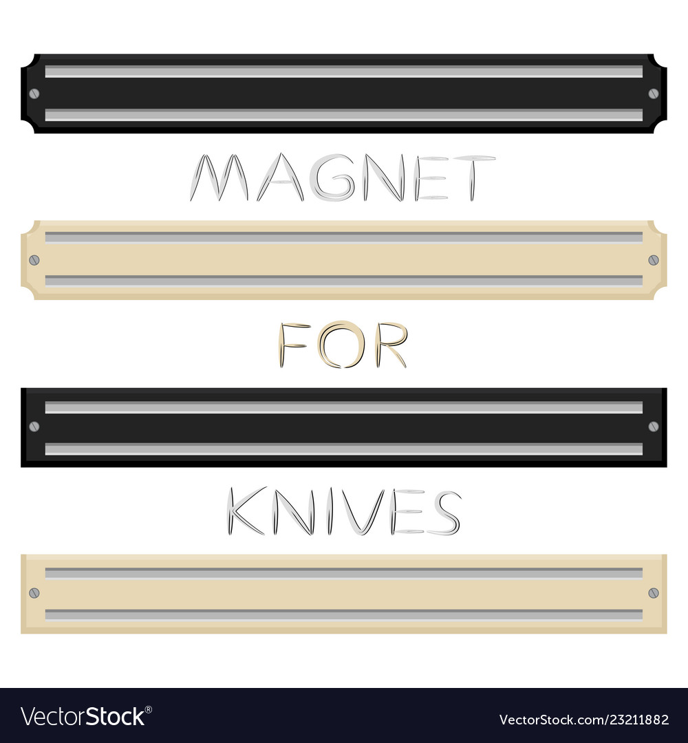 Set Different Types Magnets Different Size Vector Image