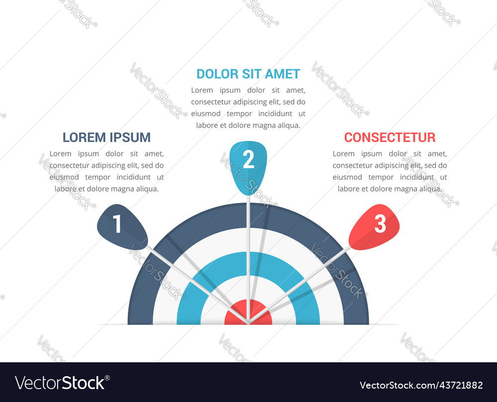 Target with three arrows Royalty Free Vector Image Target with three arrows Royalty Free Vector Image