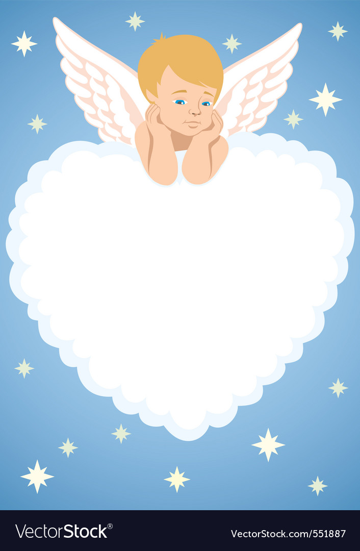Cupid frame Royalty Free Vector Image - VectorStock