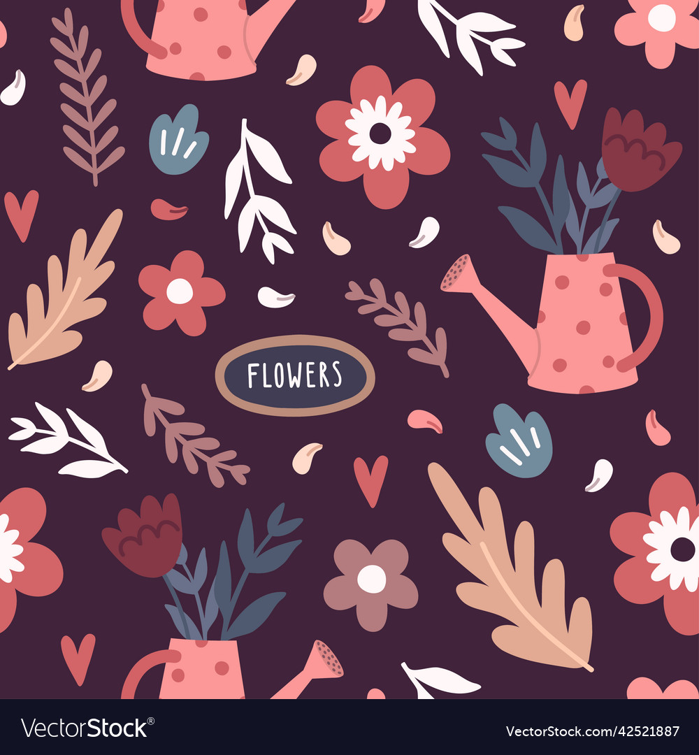 Flower pattern Royalty Free Vector Image - VectorStock