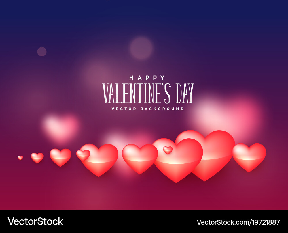 Hearts background for valentines day Royalty Free Vector