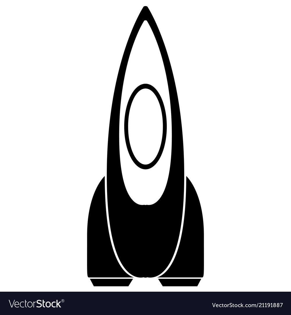 Isolated rocket icon Royalty Free Vector Image