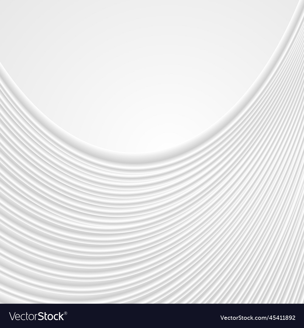 Abstract white wavy lines pattern background Vector Image