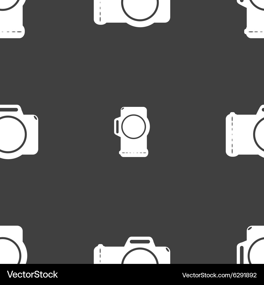 Photo camera sign icon digital camera symbol Vector Image