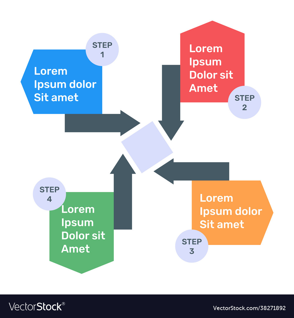 Process infographic Royalty Free Vector Image - VectorStock