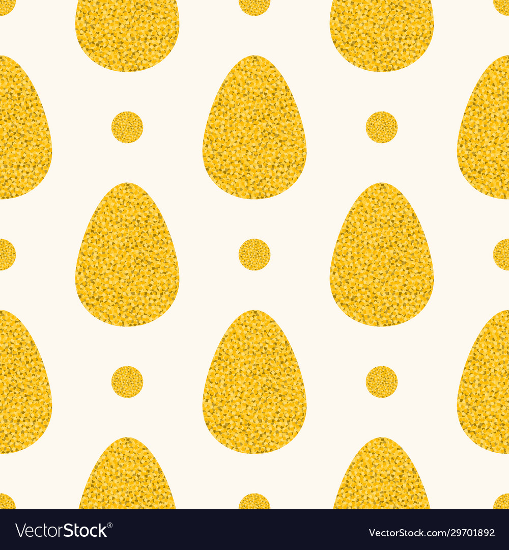 Seamless easter pattern with big flat eggs Vector Image