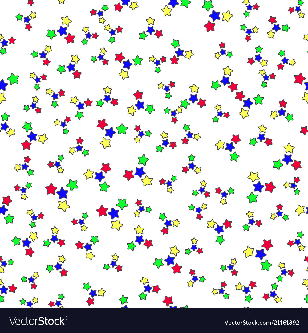 Seamless pattern with stars Royalty Free Vector Image