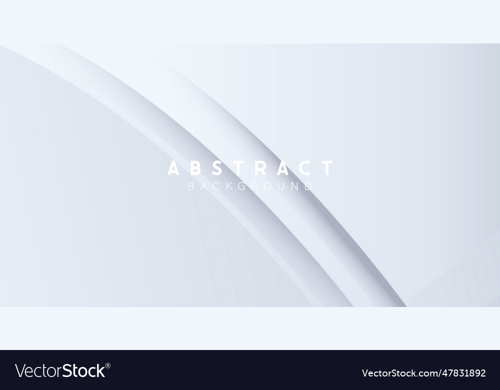 White abstract curve lines background modern Vector Image