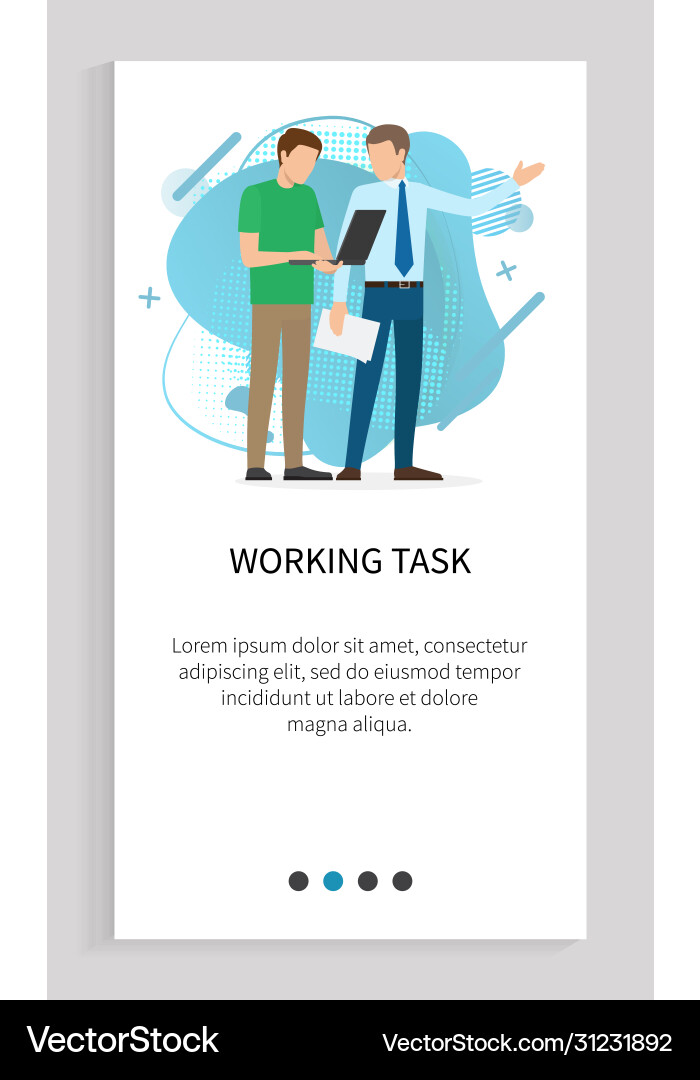 Working task boss and worker employer and employee