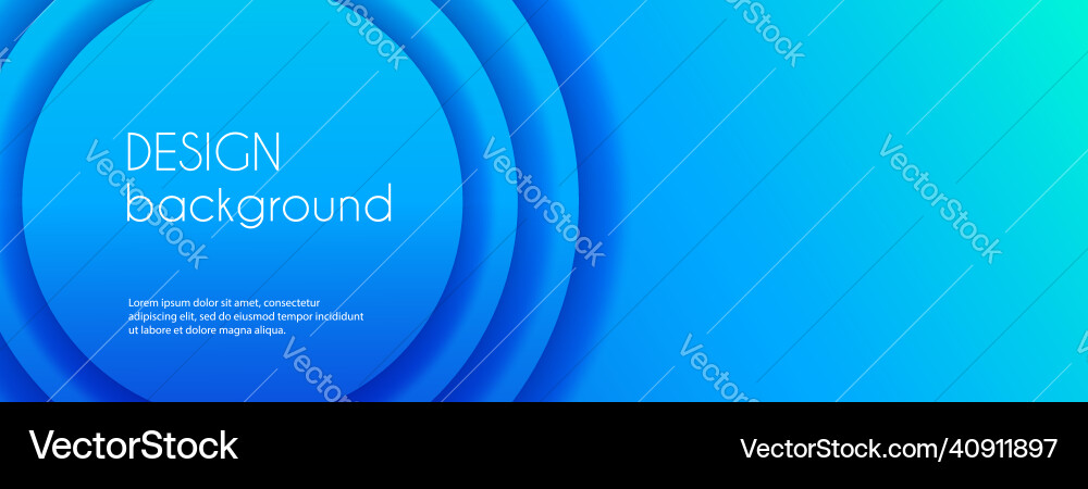 Blue abstract long banner business minimal Vector Image