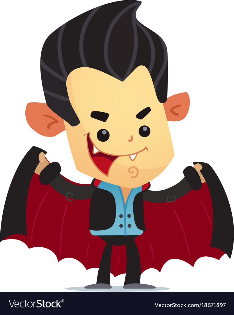 Cartoon vampire Royalty Free Vector Image - VectorStock