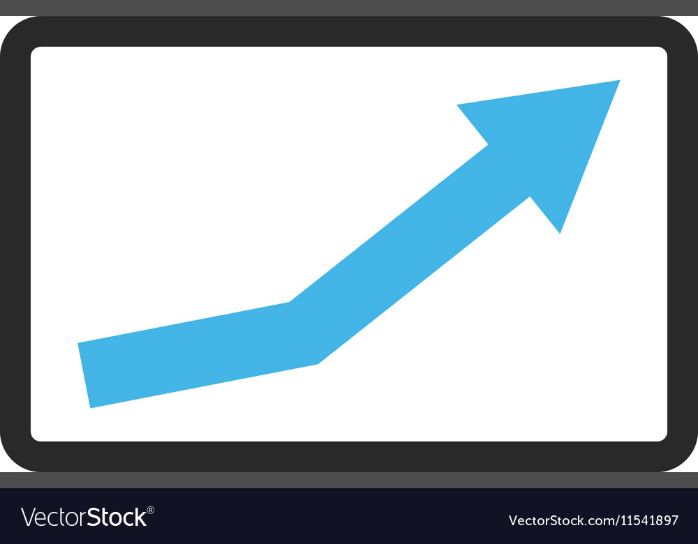 Growth trend framed icon Royalty Free Vector Image Growth trend framed icon Royalty Free Vector Image
