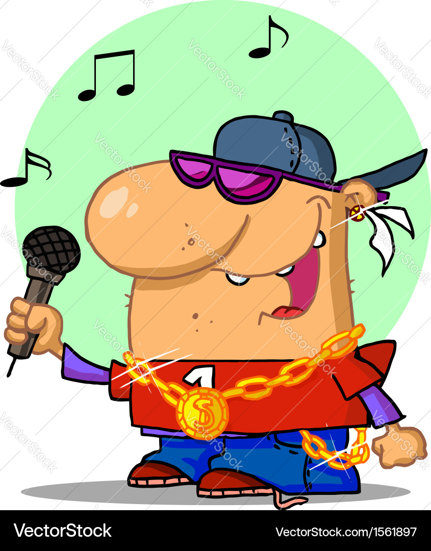 Hip hop cartoon Royalty Free Vector Image - VectorStock