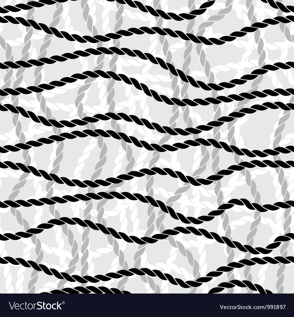 Netting ropes seamless pattern Royalty Free Vector Image