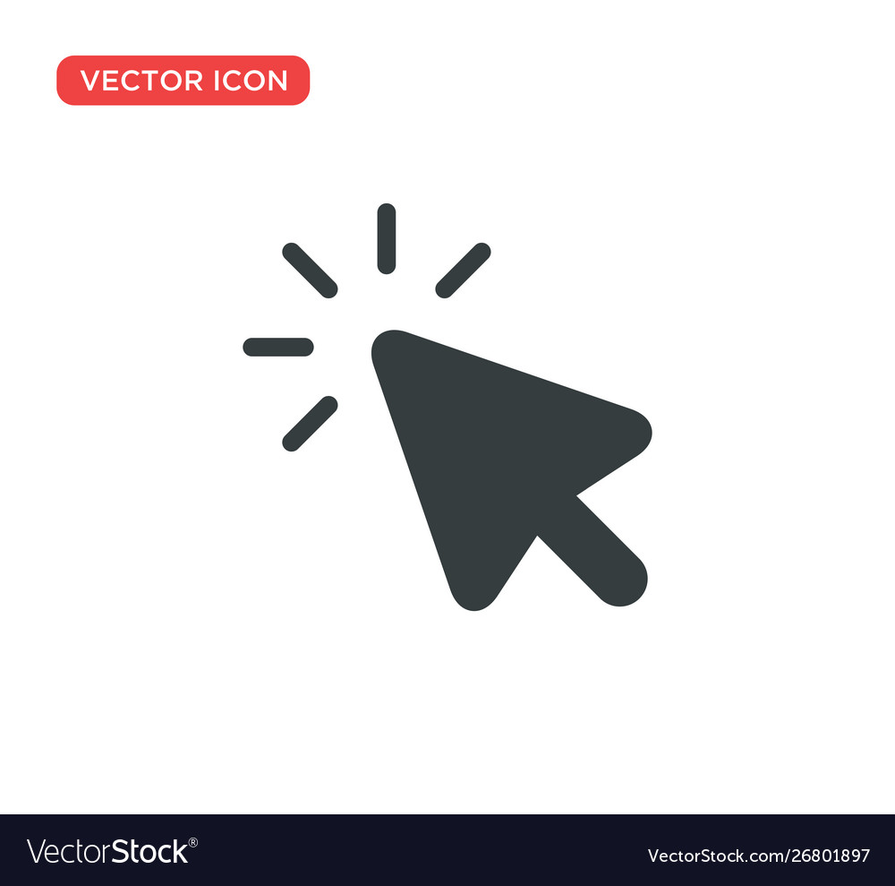 Pointer cursor icon design Royalty Free Vector Image