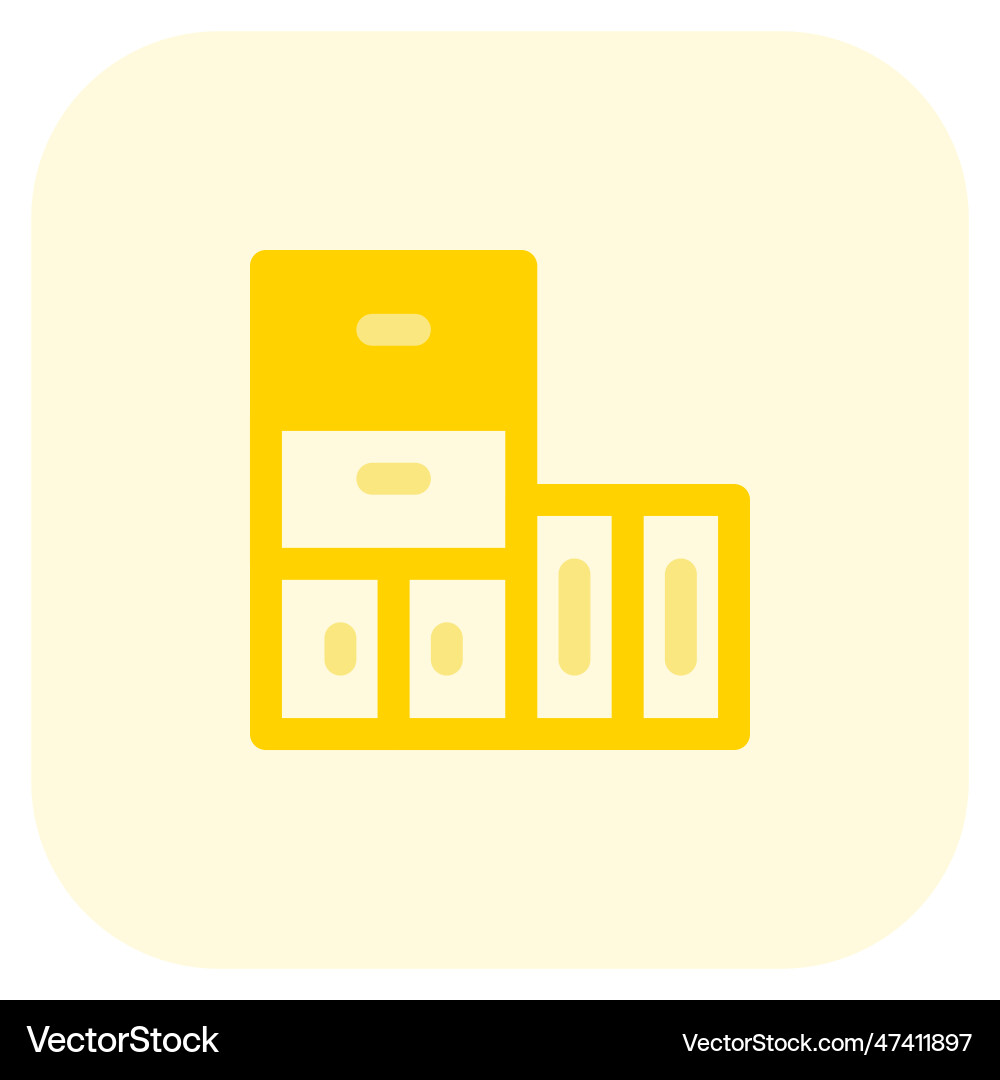 Several cabinets used for household storage Vector Image