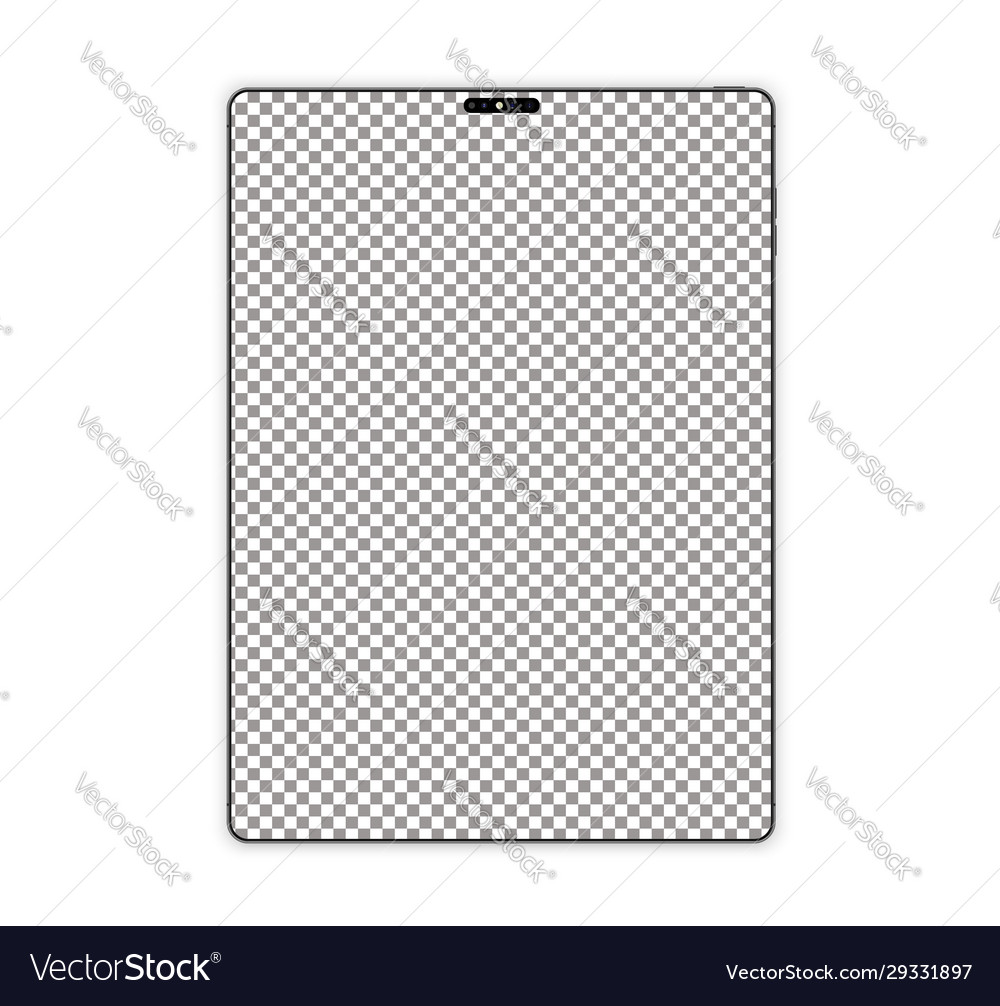 Tablet pc computer with transparent screen Vector Image