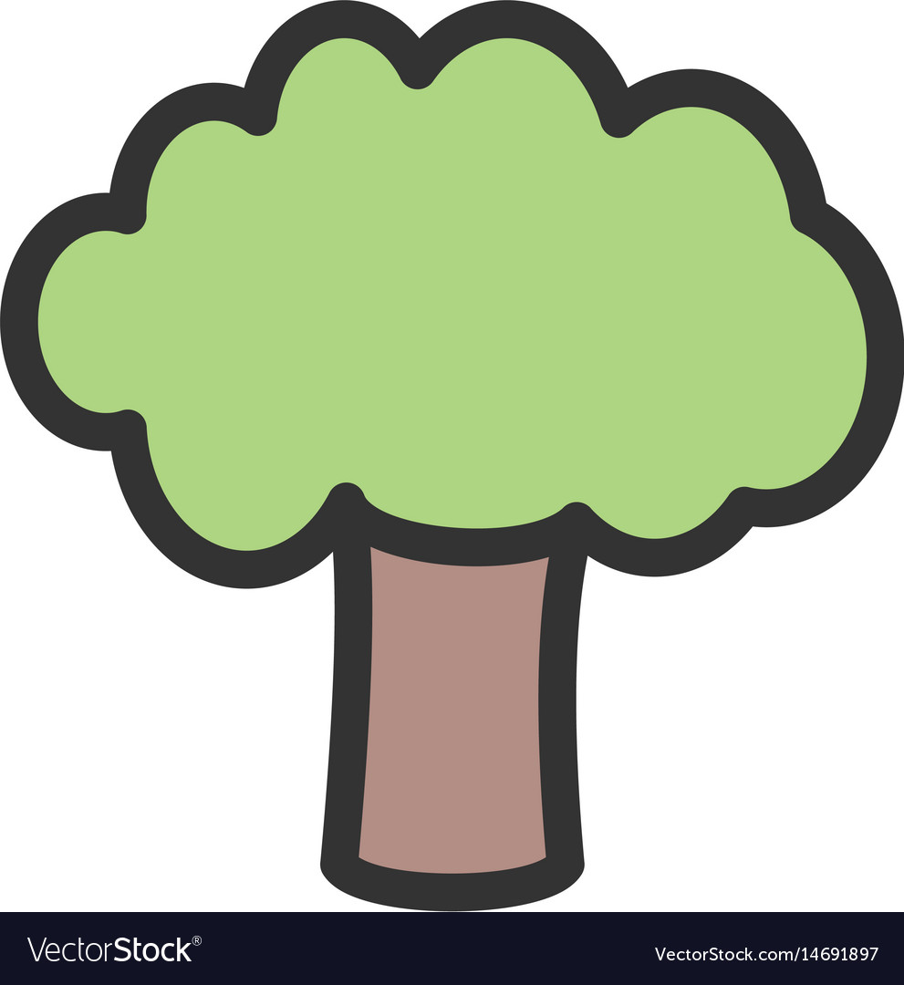 Tree i Royalty Free Vector Image - VectorStock