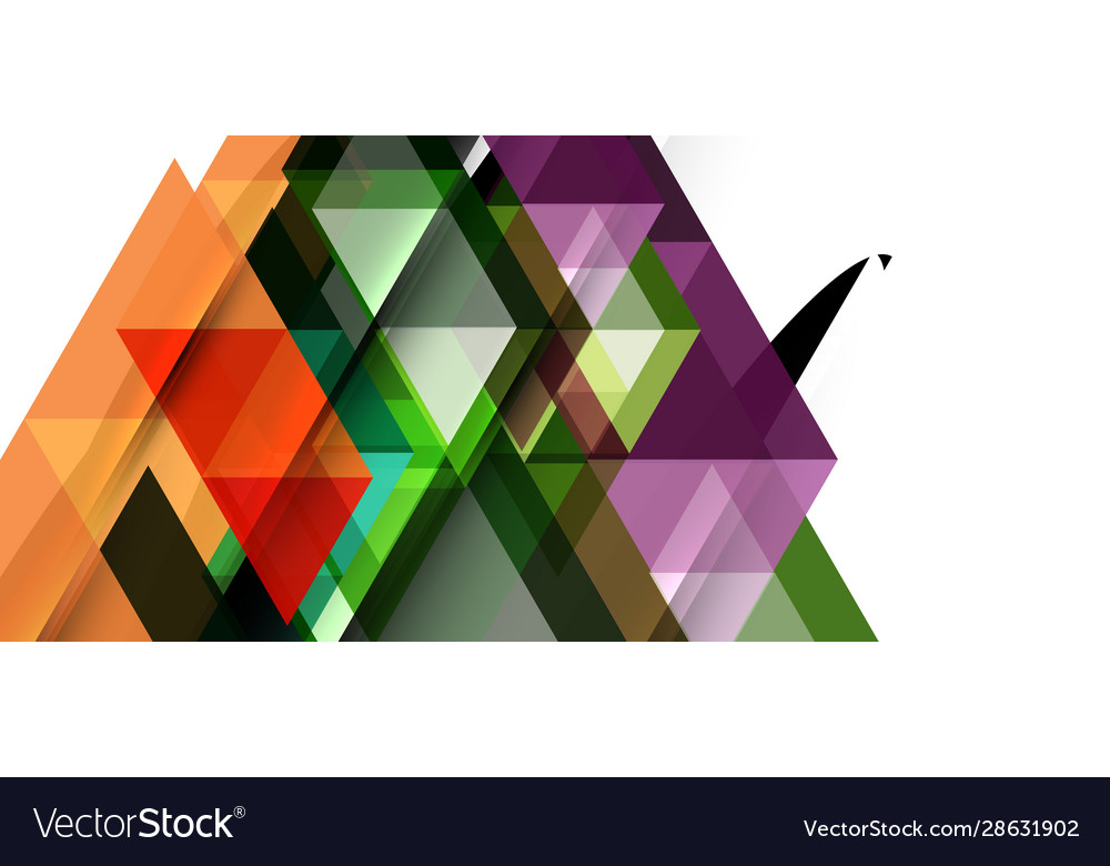 Abstract concept triangle graphic element Vector Image