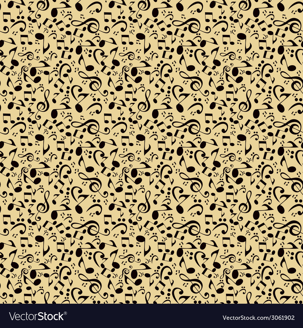 Abstract music background seamless pattern Vector Image