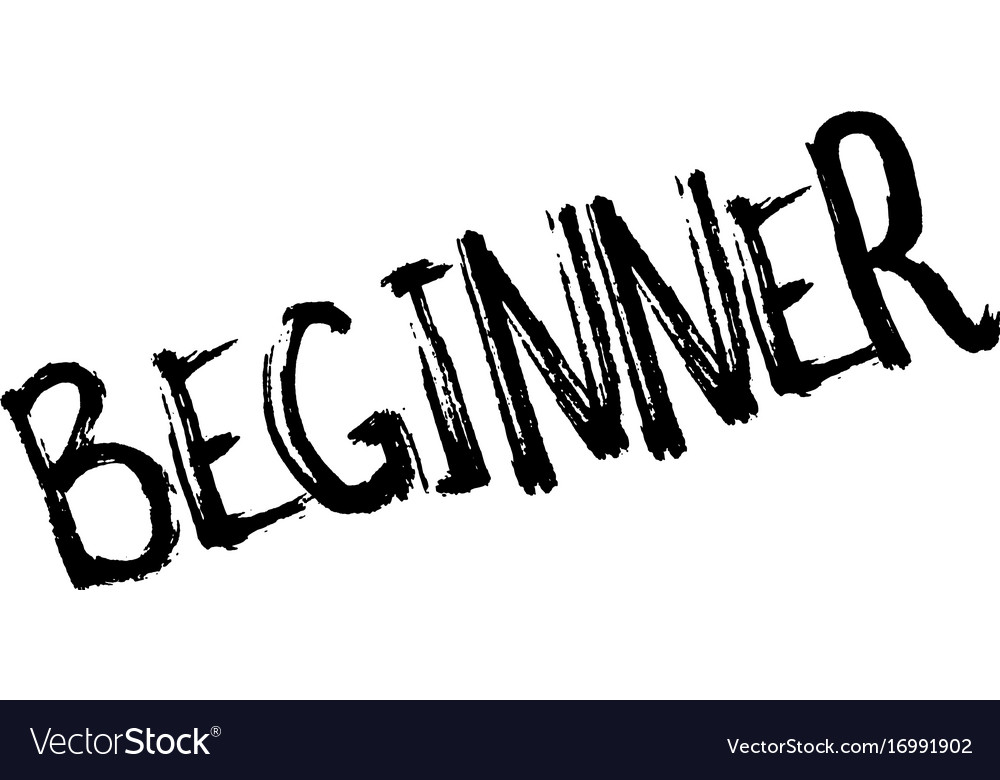 Beginner rubber stamp Royalty Free Vector Image