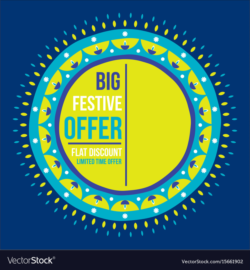 Diwali big festive offer banner design Royalty Free Vector Diwali big festive offer banner design Royalty Free Vector