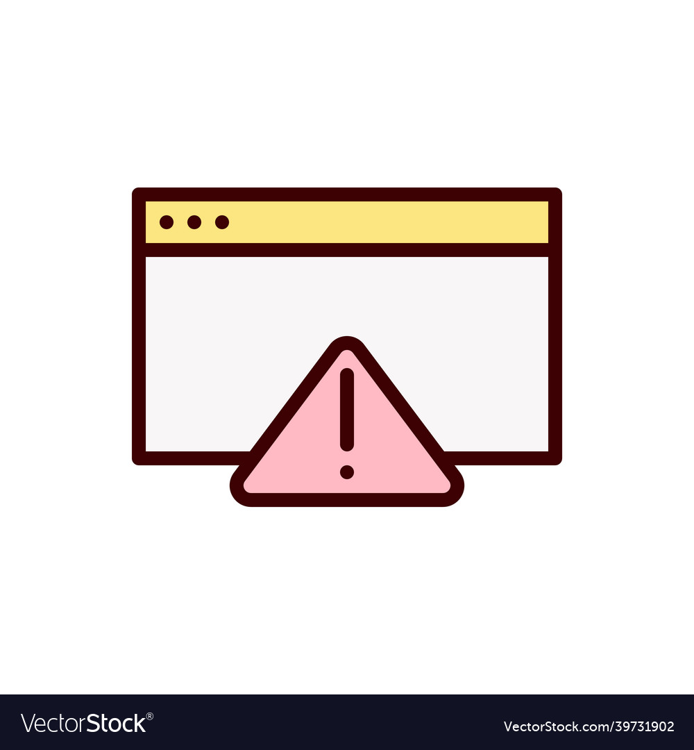 Error icon problem icon Royalty Free Vector Image