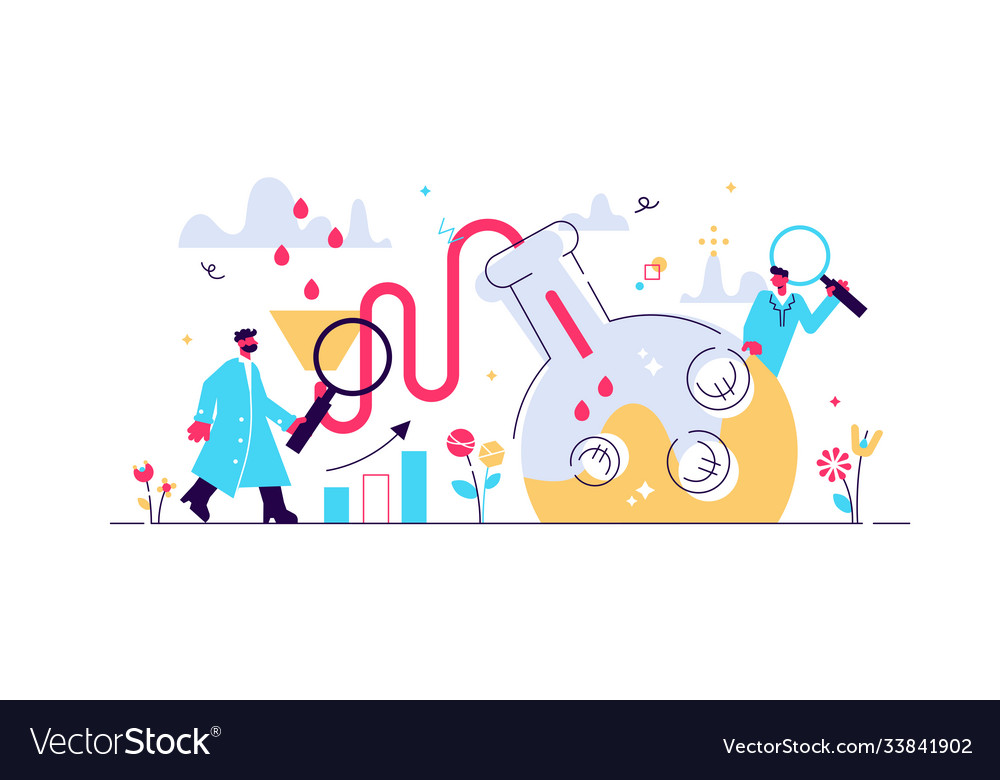 Experiment flat Royalty Free Vector Image - VectorStock
