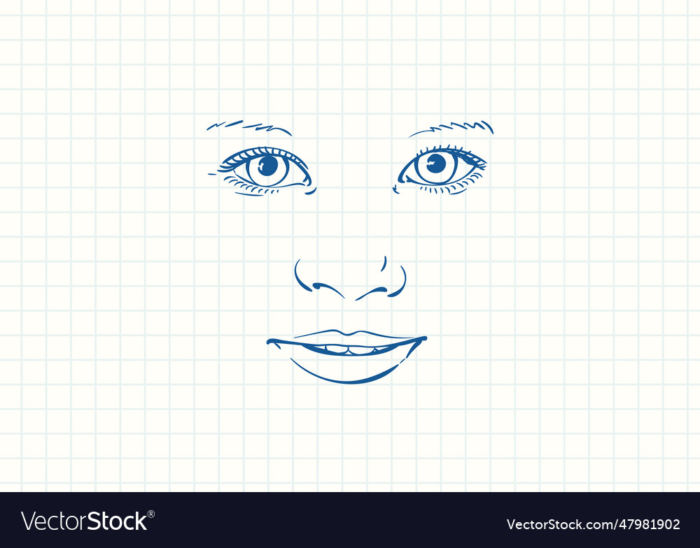 Face Royalty Free Vector Image - VectorStock