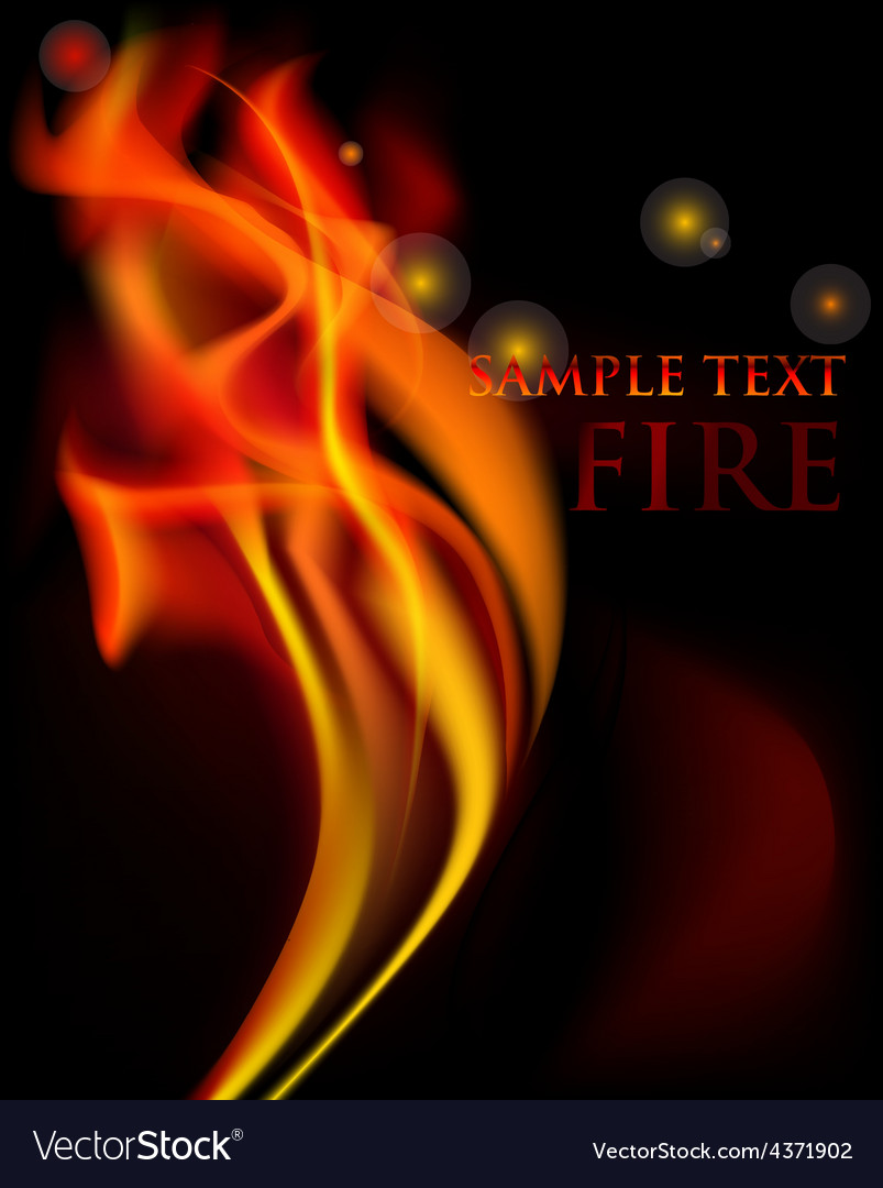Fire flames Royalty Free Vector Image - VectorStock
