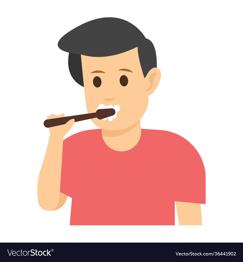 Teeth cleaning Royalty Free Vector Image - VectorStock