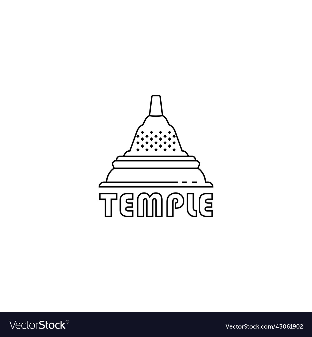 Temple logo Royalty Free Vector Image - VectorStock