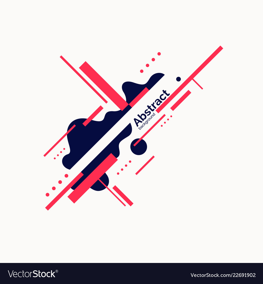 Trendy abstract background composition Royalty Free Vector