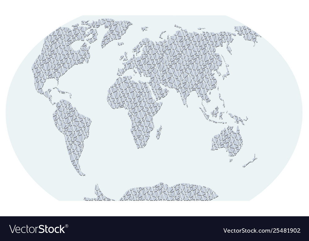 Triangular map askew Royalty Free Vector Image