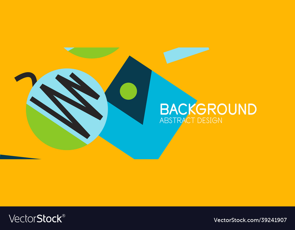 Abstract Background Blocks Lines Triangles Vector Image