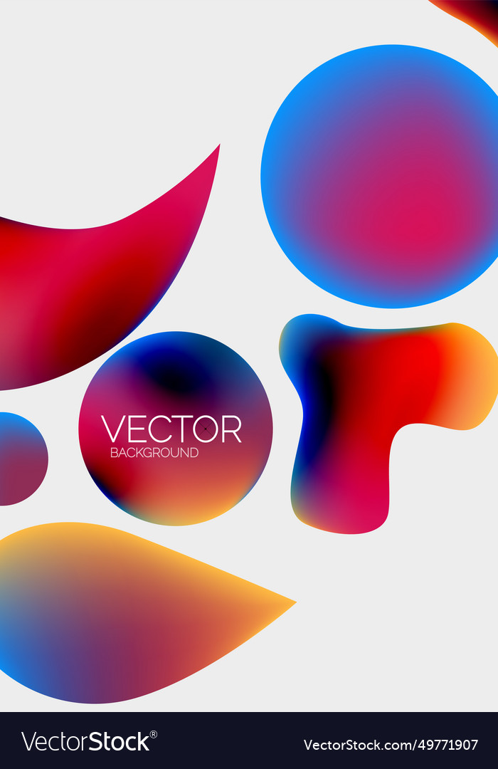 Abstract liquid bubble background liquid Vector Image