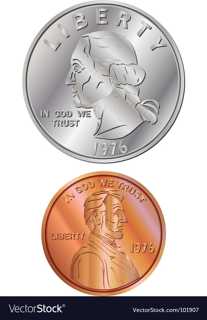 Coins Royalty Free Vector Image - VectorStock