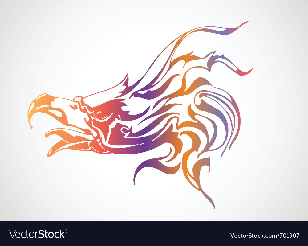 Colorful eagle Royalty Free Vector Image - VectorStock