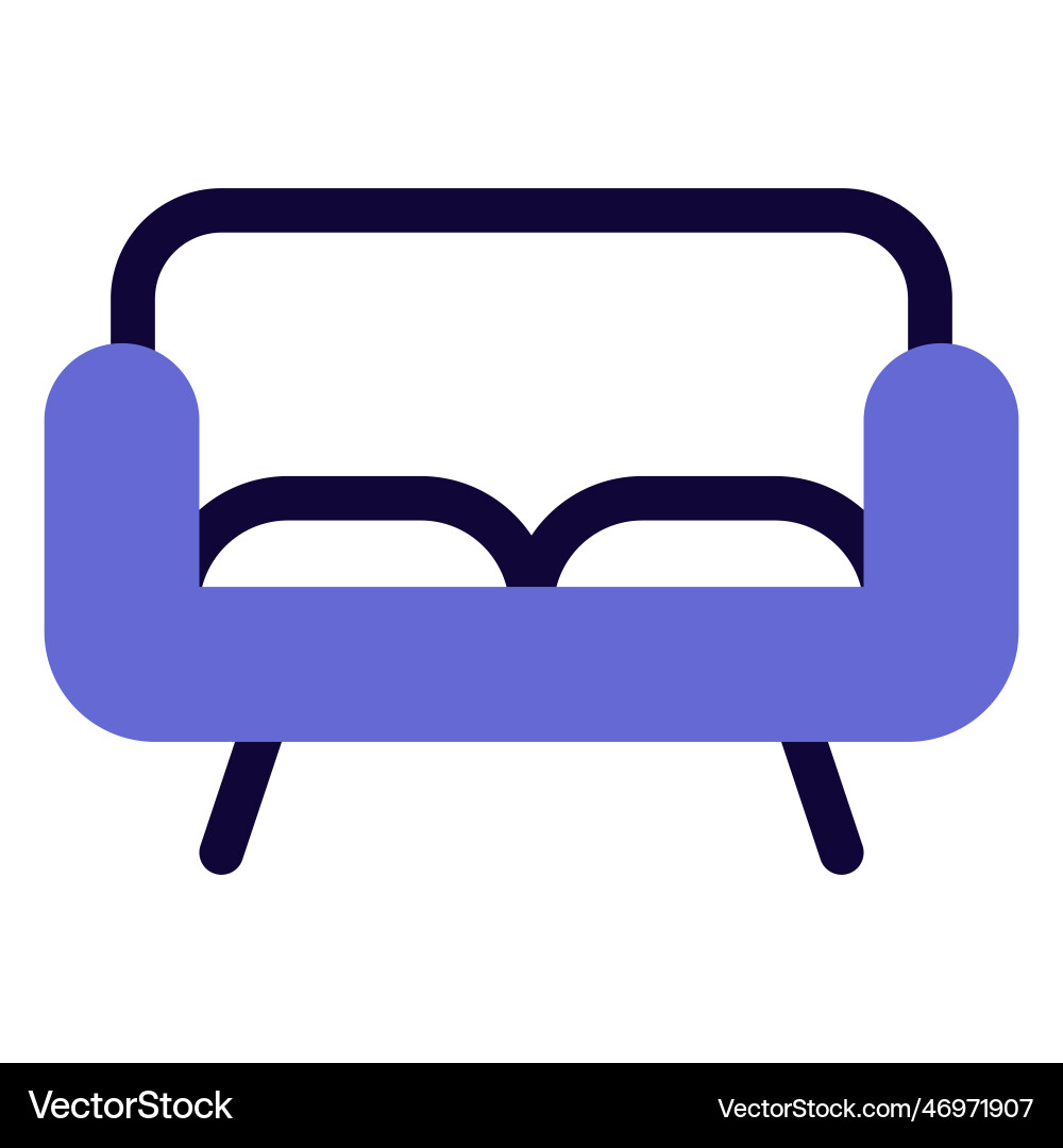 Couch a furniture for seating Royalty Free Vector Image