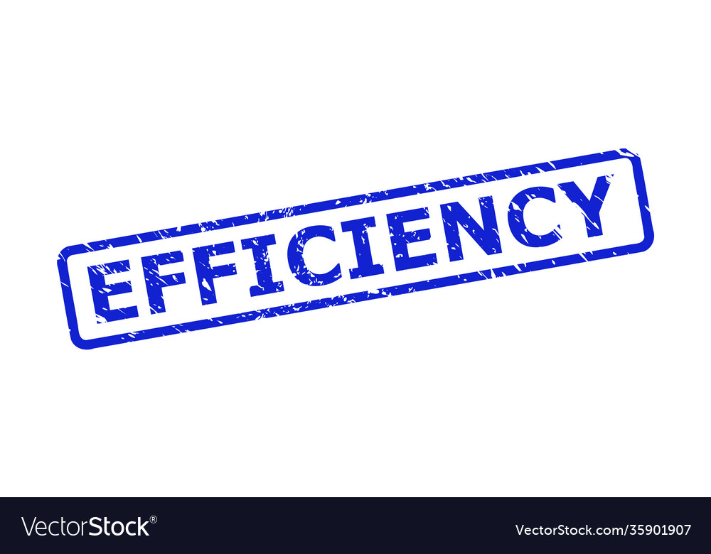 Efficiency watermark with corroded texture Vector Image
