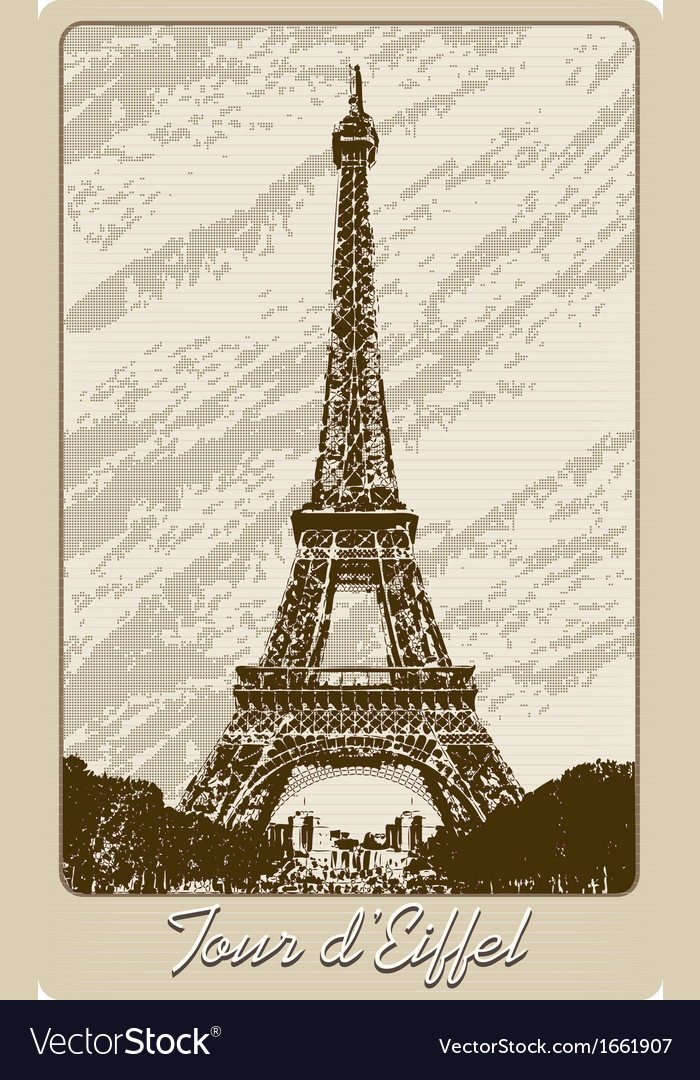 Eiffel tower Royalty Free Vector Image - VectorStock