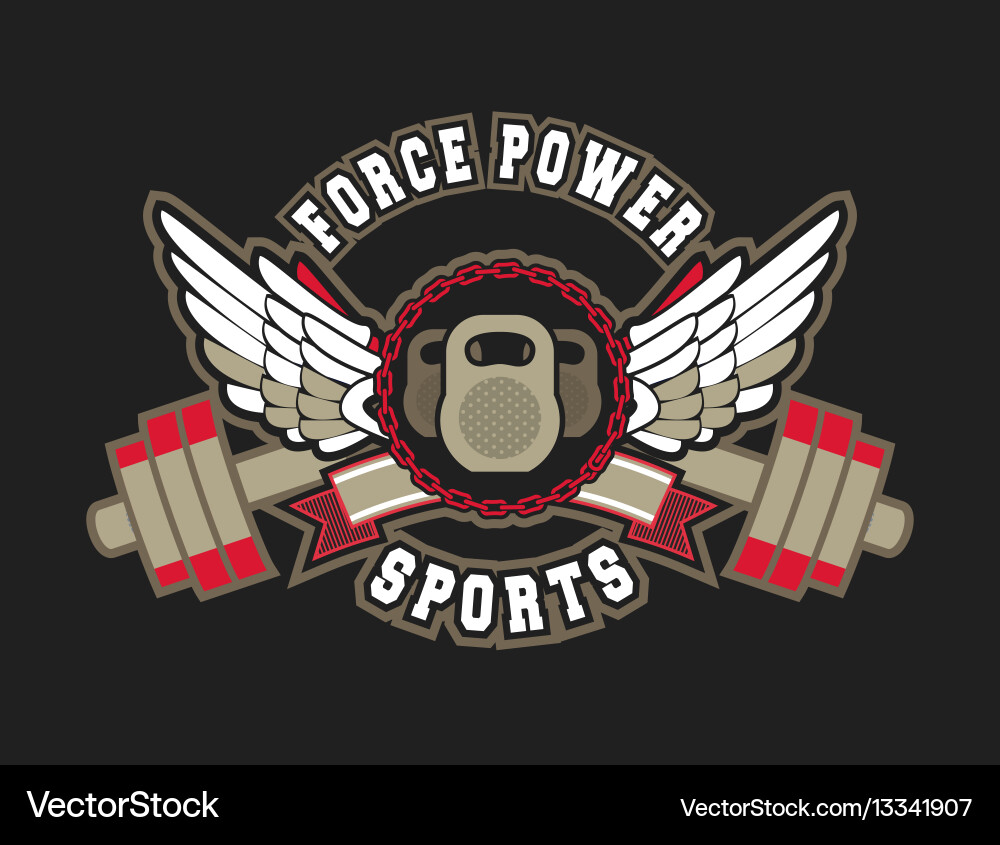 Gym sport sign Royalty Free Vector Image - VectorStock