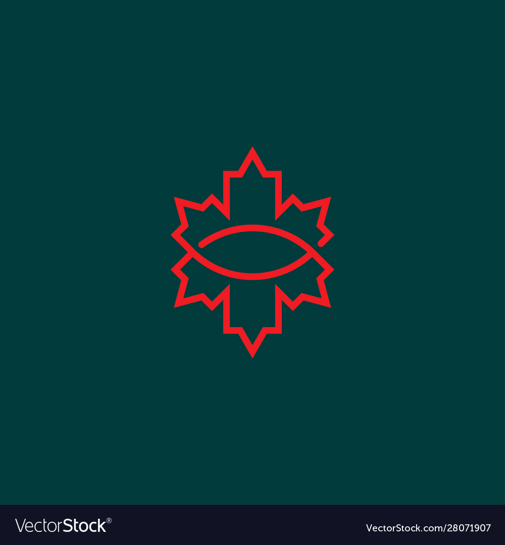 Maple leaf logo Royalty Free Vector Image - VectorStock