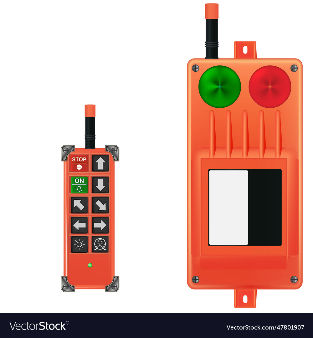 Radio control panel crane control panel Royalty Free Vector