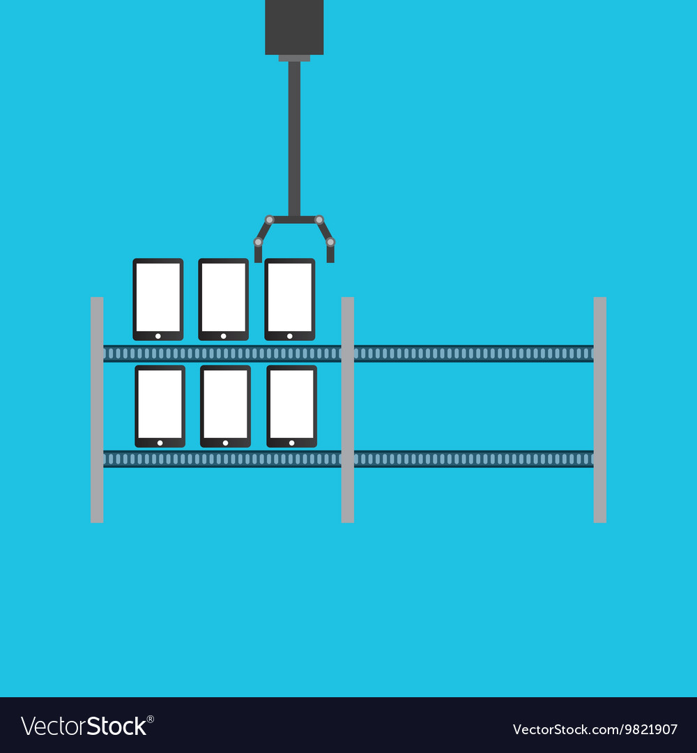 Robot technology machine Royalty Free Vector Image